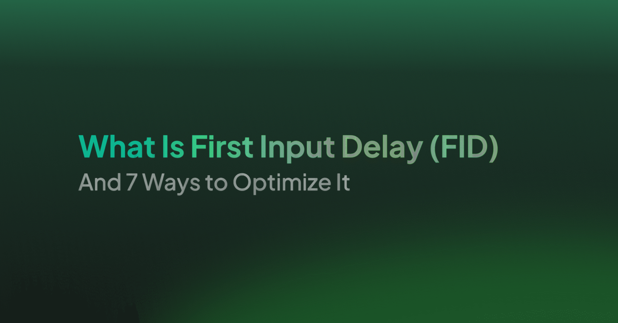 What Is First Input Delay (FID) and 7 Ways to Optimize It - Coralogix