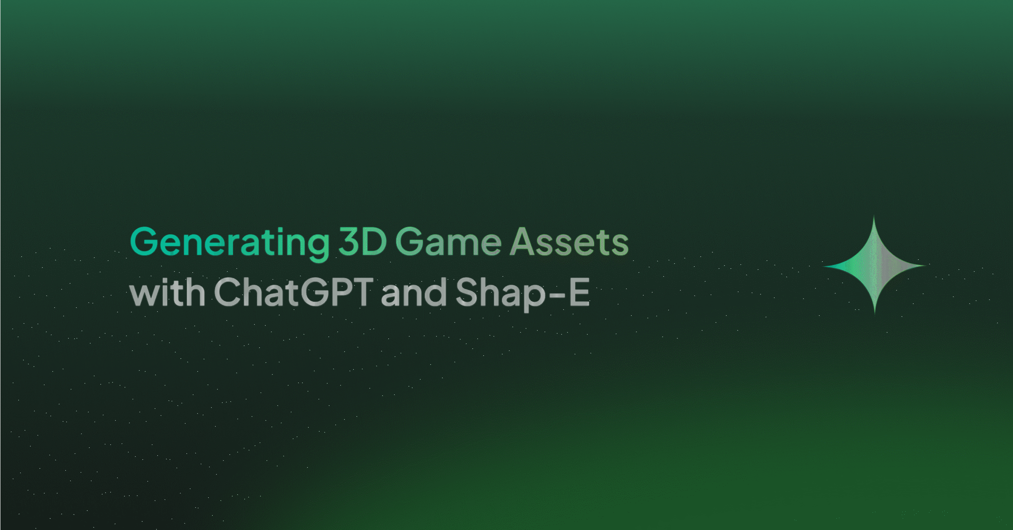 Generating 3D Game Assets with ChatGPT and Shap-E