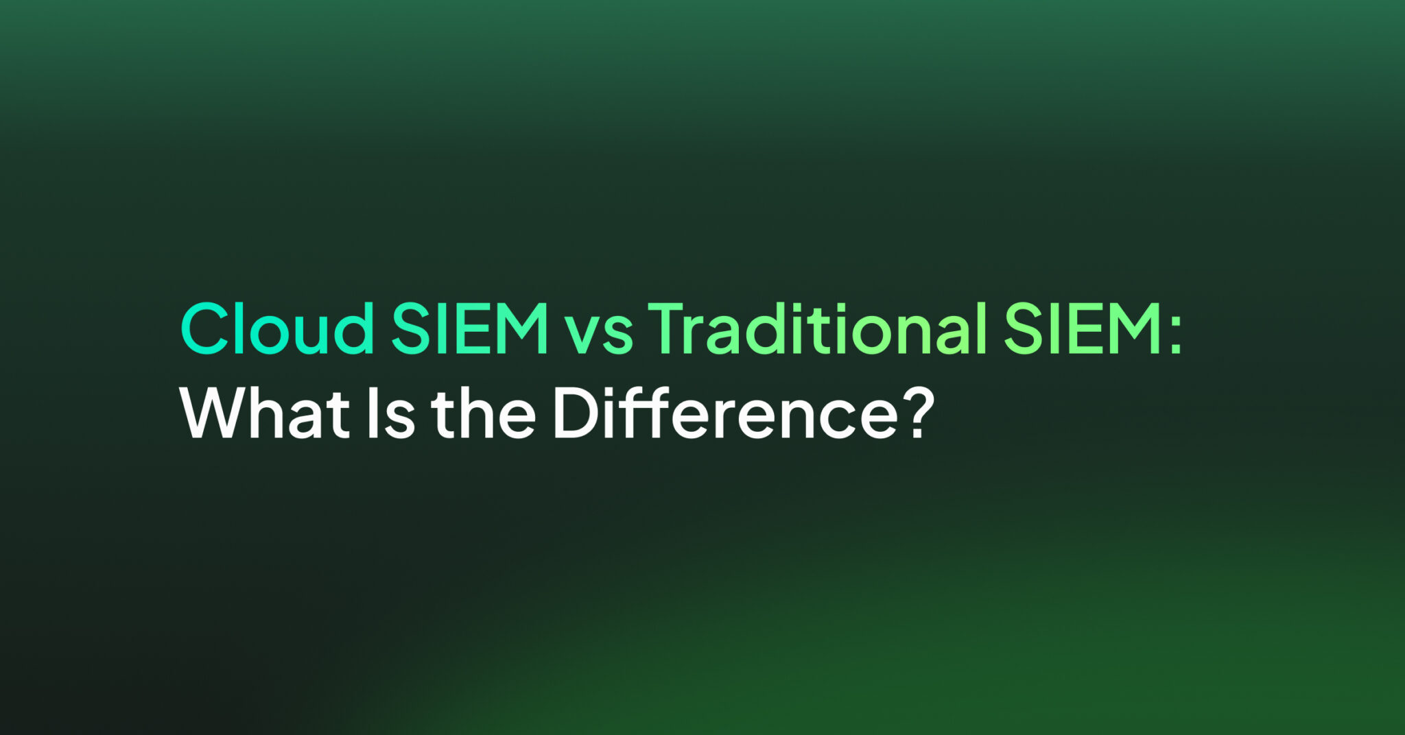 Cloud SIEM vs Traditional SIEM: What Is the Difference? - Coralogix