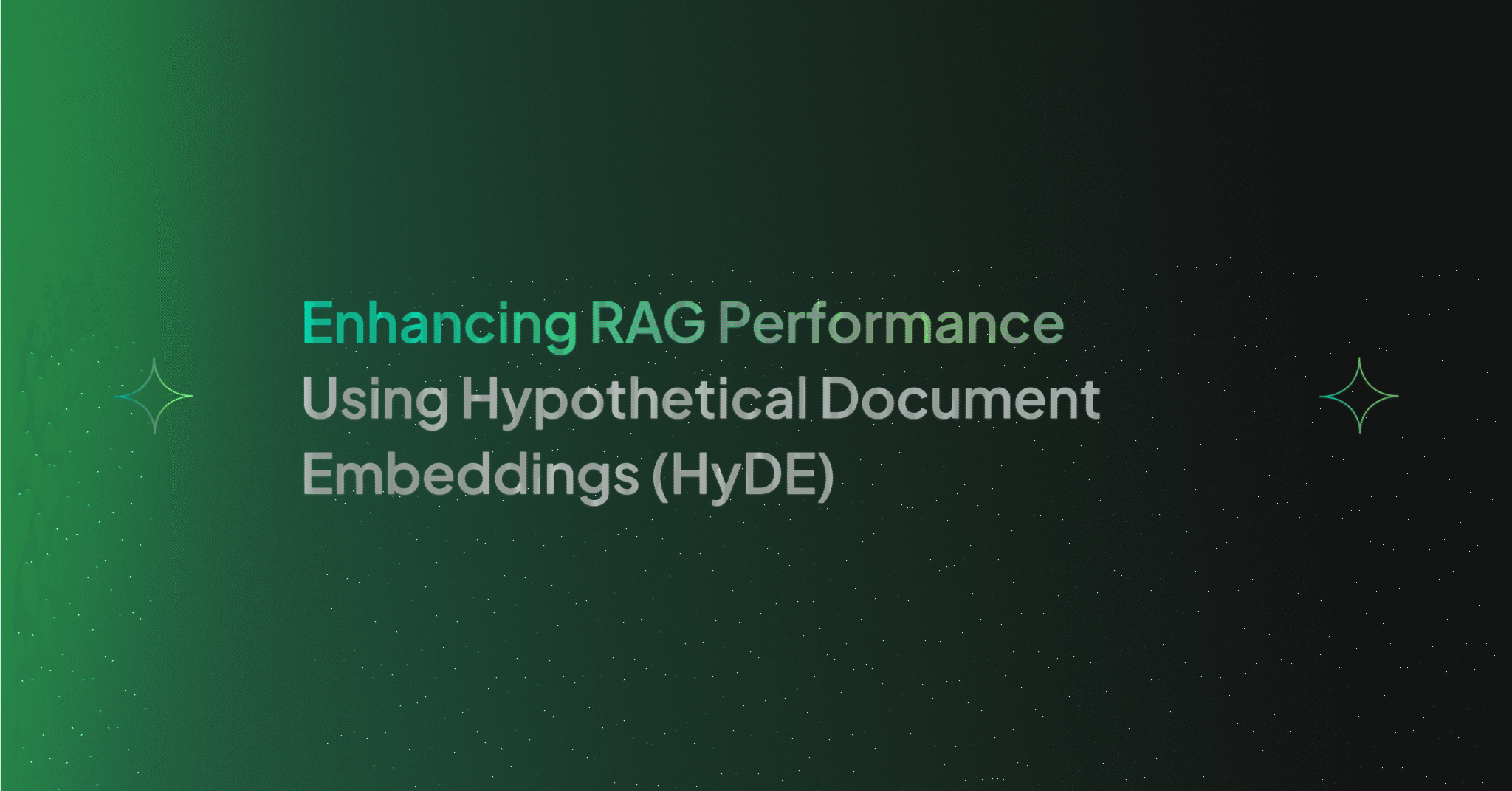 How to enhance RAG performance with HyDE