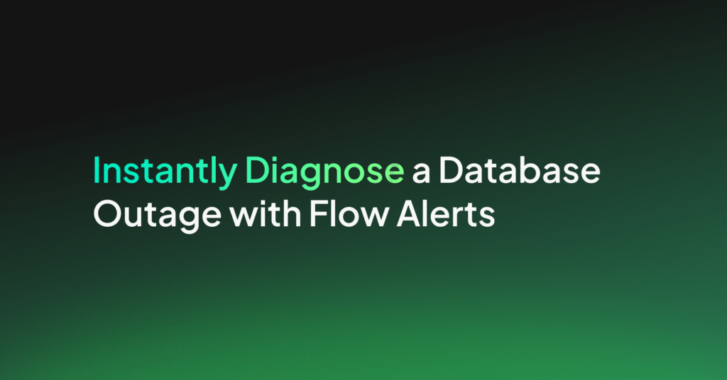 Instantly Diagnose a Database Outage with Flow Alerts - Coralogix