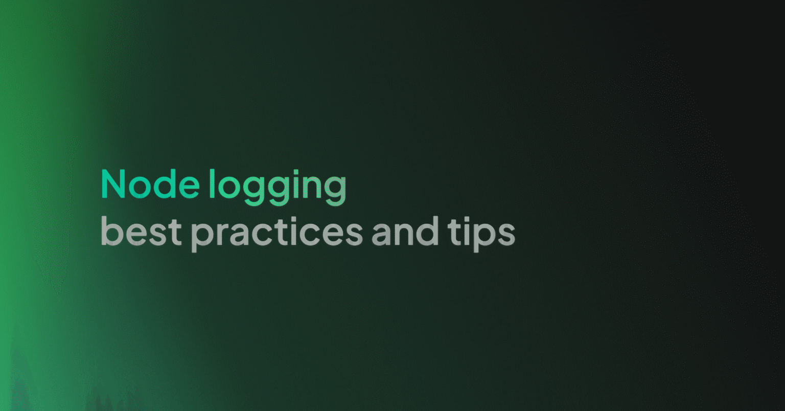 Node logging best practices and tips - Coralogix